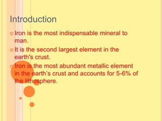 Iron ores b.sc.sem. v paper i final | PPT