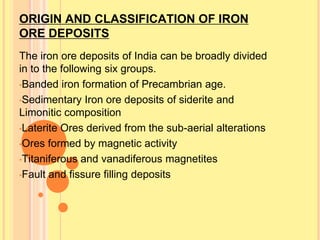 Iron ores b.sc.sem. v paper i final | PPT