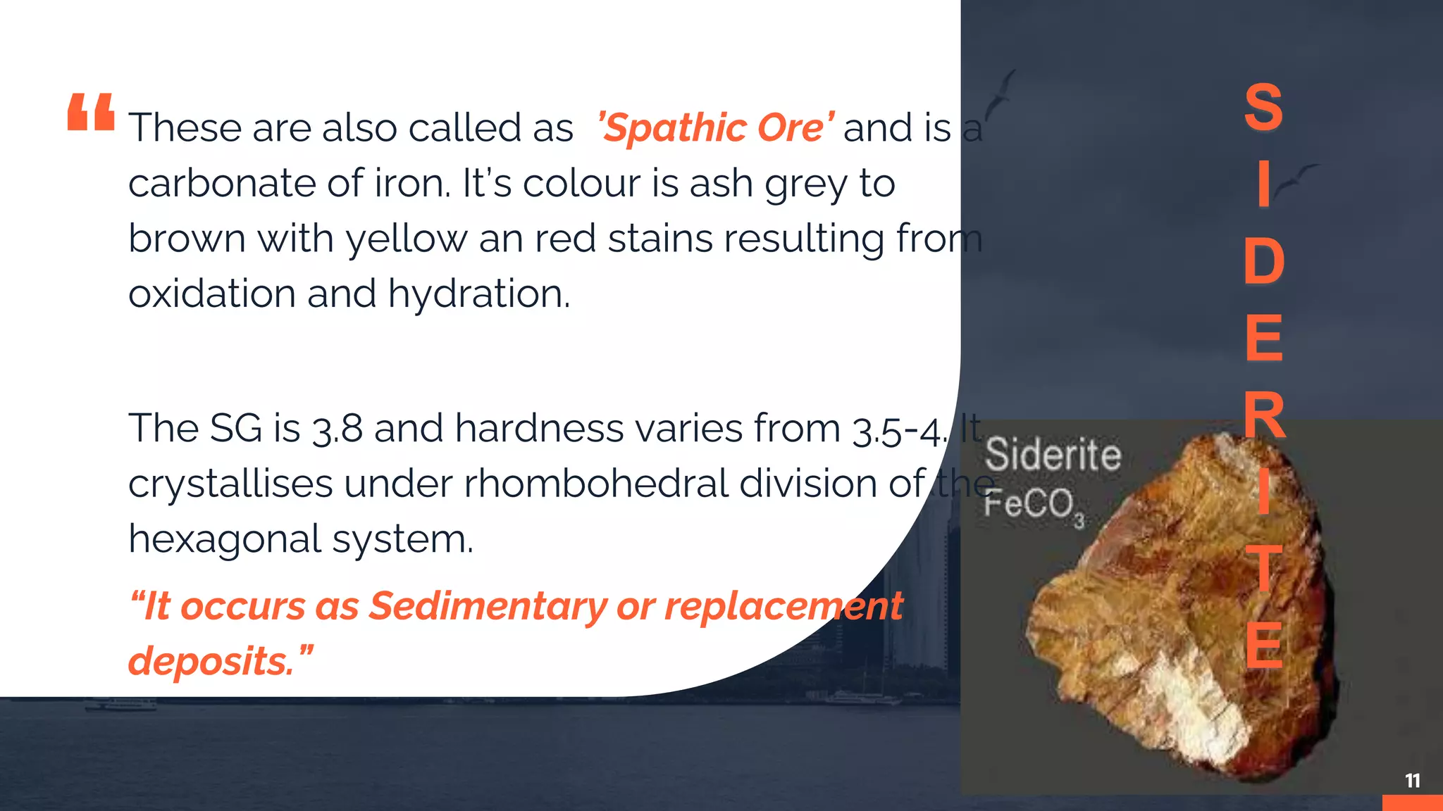 Iron Ore: Geology, Mineralogy, Distribution and genesis | PPTX