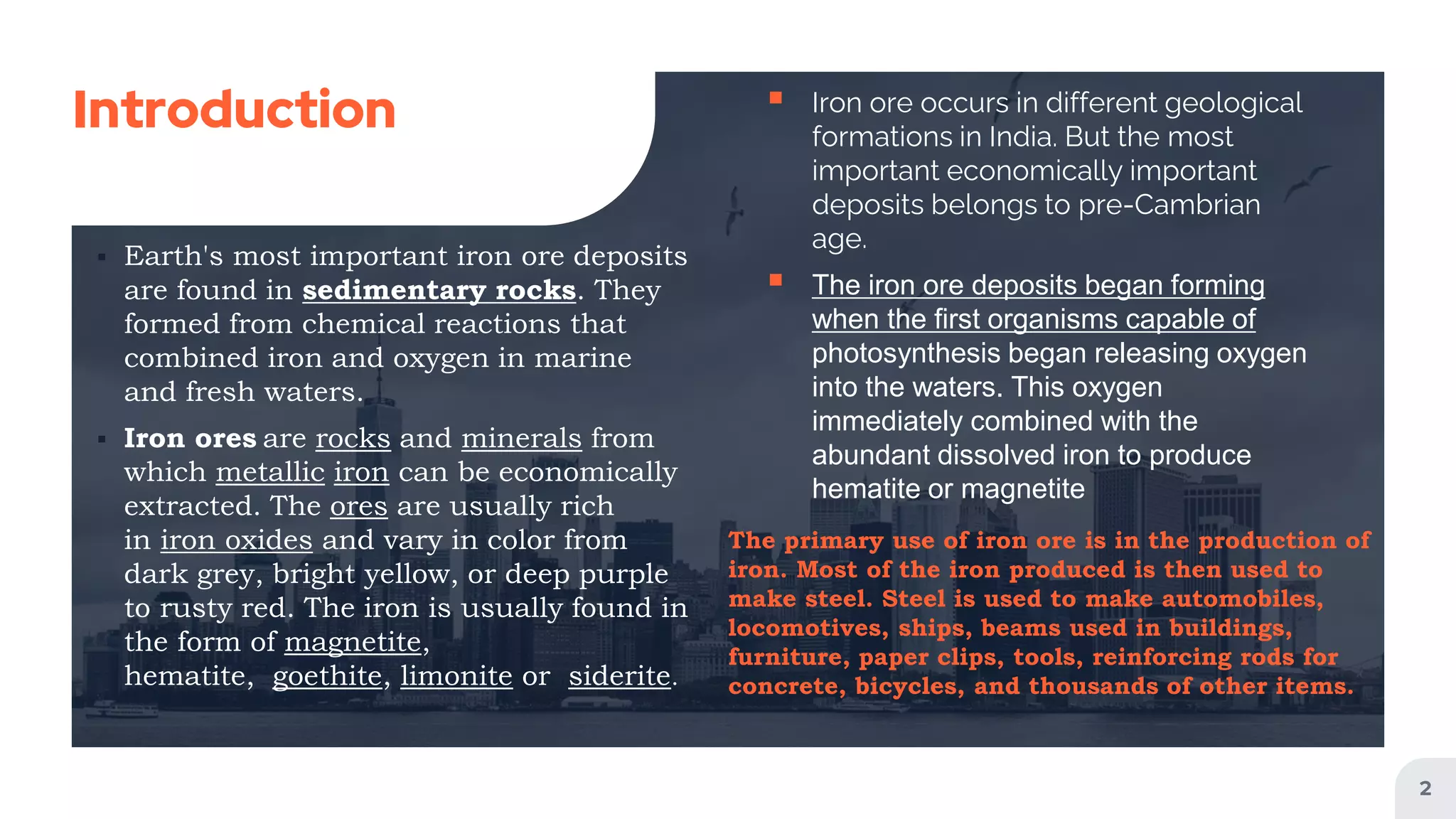 Iron Ore: Geology, Mineralogy, Distribution and genesis | PPTX