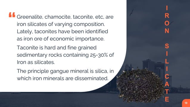 Iron Ore: Geology, Mineralogy, Distribution and genesis | PPTX ...
