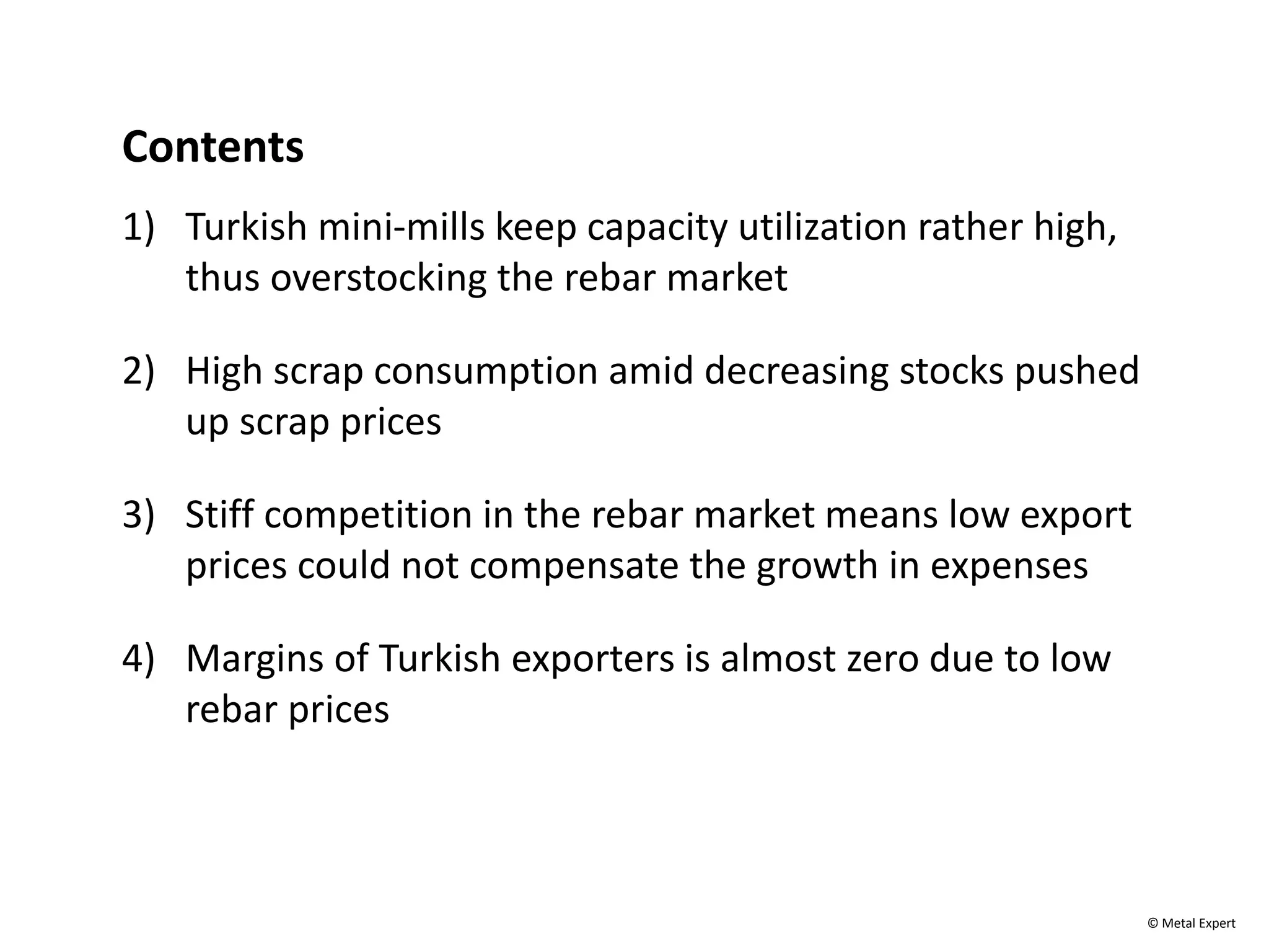 Iron ore vs scrap imparity hit mini-mills in Turkey | PPT