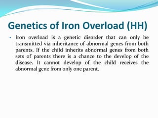 Iron overload | PPTX