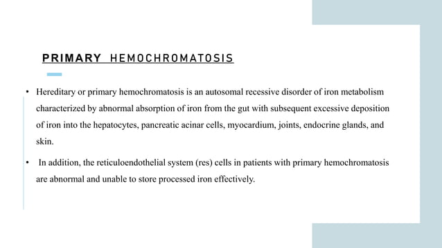 Iron Overload in liver due to excessive saturation of iron | PPTX ...