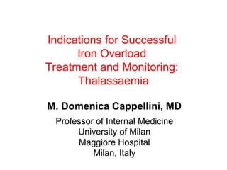 Iron overload and chelation therapy .ppt