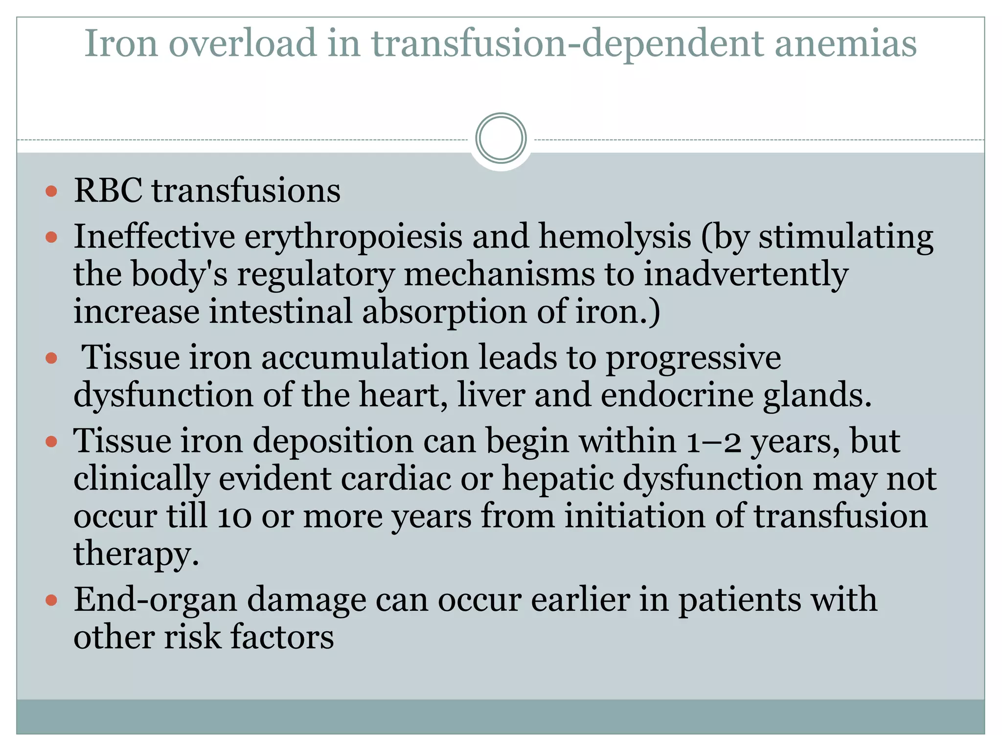 Iron overload in BMT | PPT
