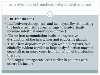 Iron overload in BMT | PPTX