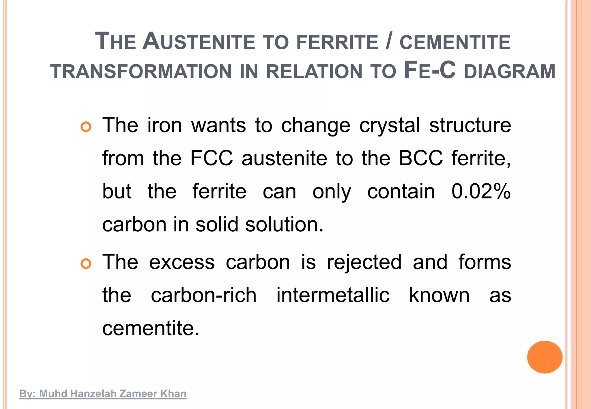 Iron iron-carbide phase diagram | PPTX