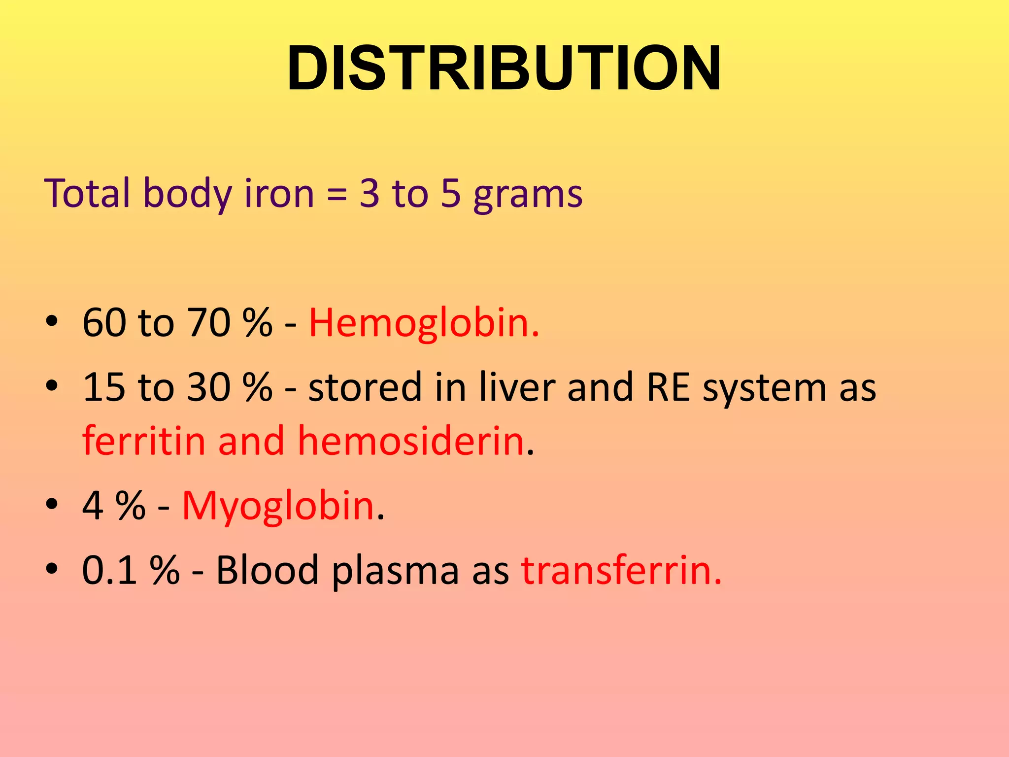 Iron physiology | PPTX