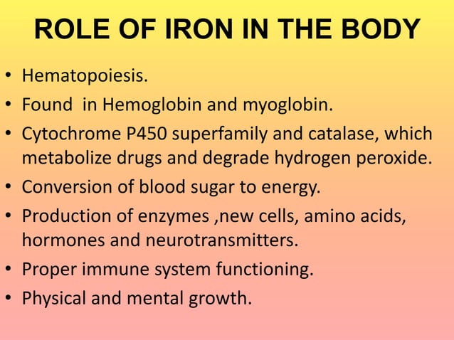 Iron physiology | PPTX | Blood Disorders | Diseases and Conditions