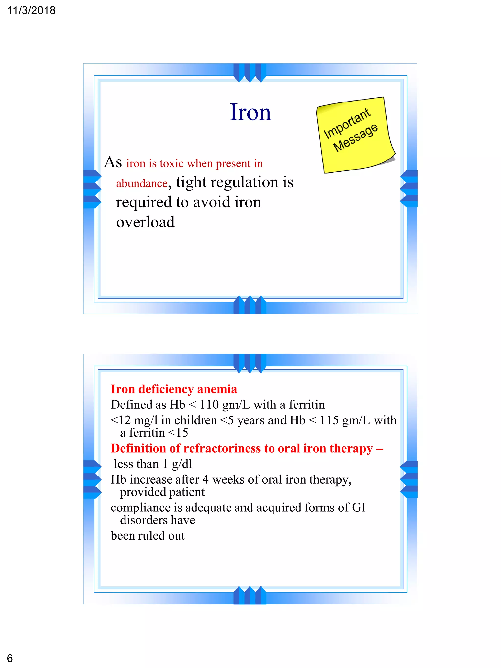 Iron refractory iron deficiency anemia1 | PDF