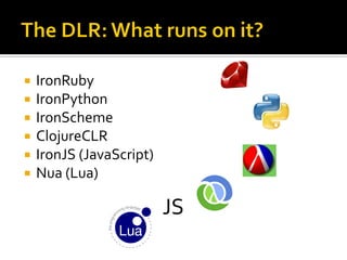 IronRuby for the Rubyist | PDF | Programming Languages | Computing