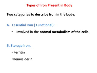 Irons -minerals and trace elements | PPTX
