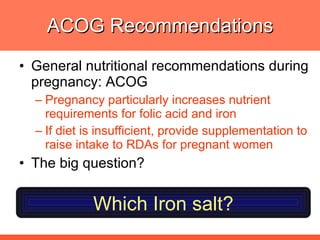 Iron Salt Comparison New | PPT