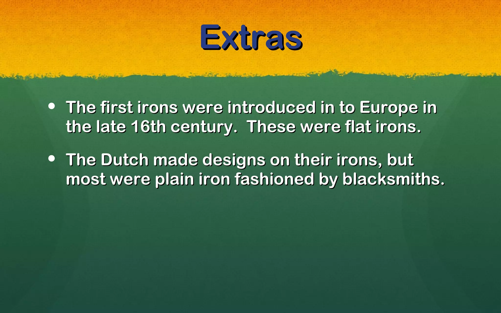 Irons by eliza | PPT