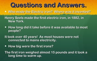 Irons by eliza | PPT