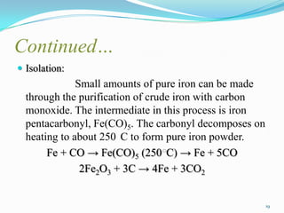 Iron & steel | PPTX