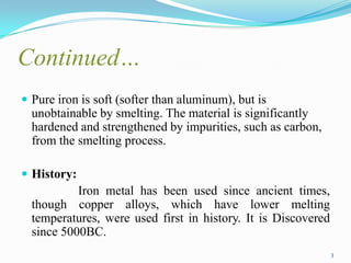 Iron & steel | PPTX