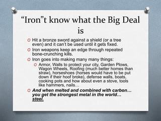 Iron stone bronze ages | PPTX