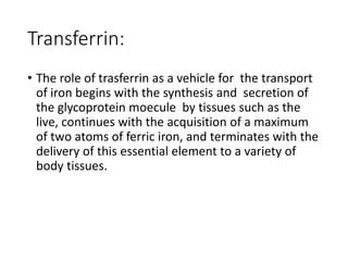 Iron storage protein | PPT