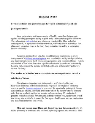 Iron syrup 31 | PDF | Healthy Cooking and Eating | Food & Drink