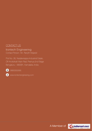 Irontech engineering | PDF | Automotive Industry | Industries