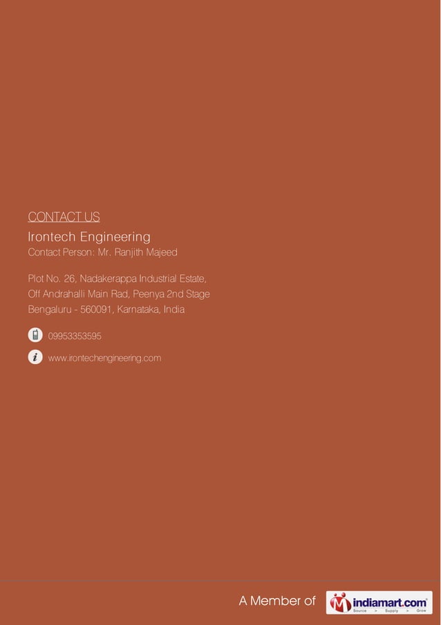Irontech engineering | PDF
