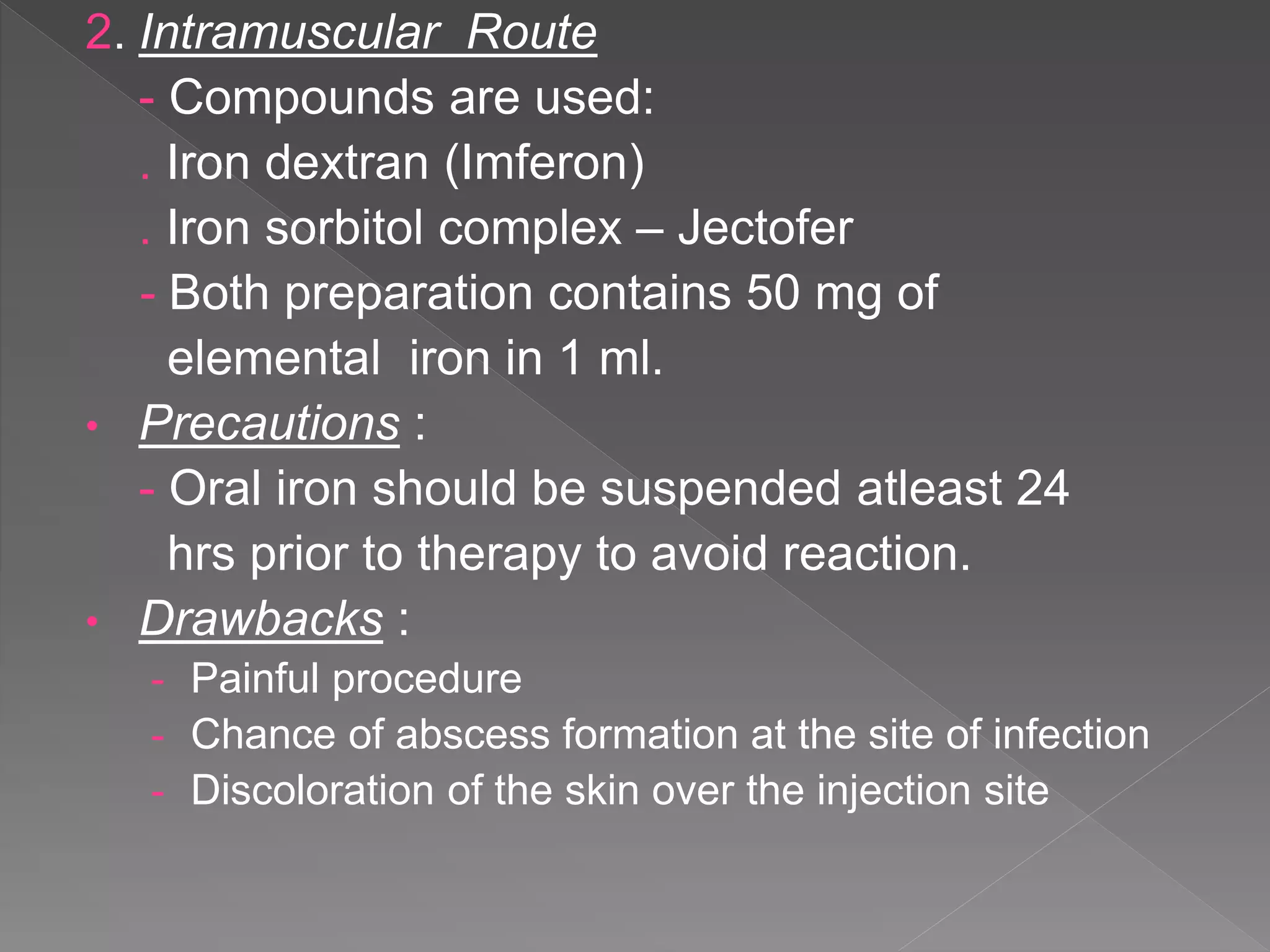 Iron therapy in pregnancy. | PPTX