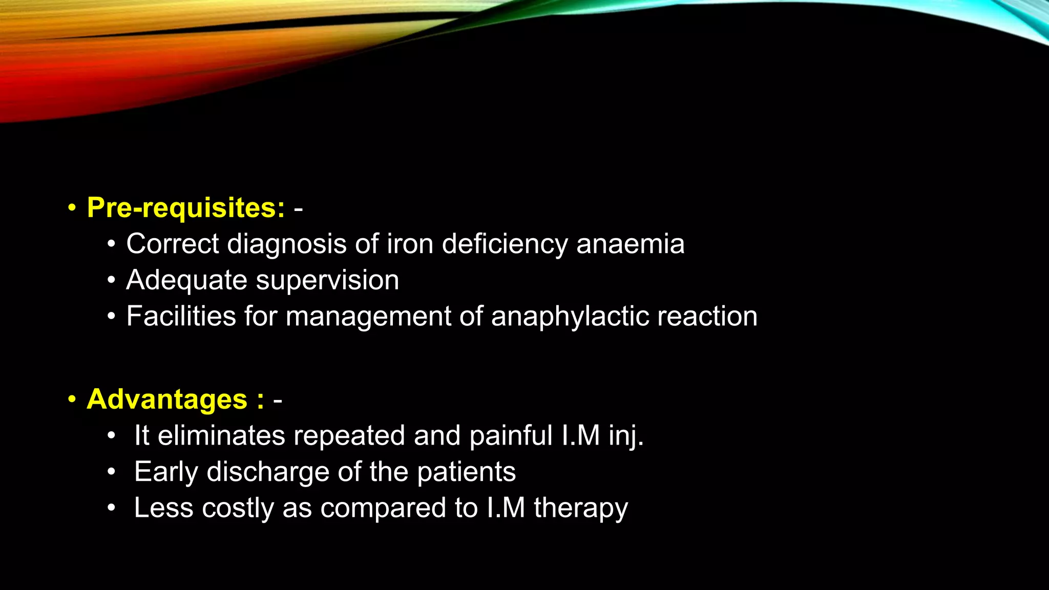 Iron therapy what options do we have | PPTX