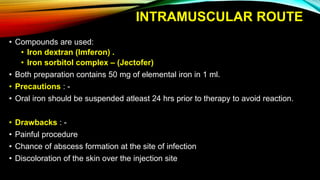 Iron therapy what options do we have | PPTX
