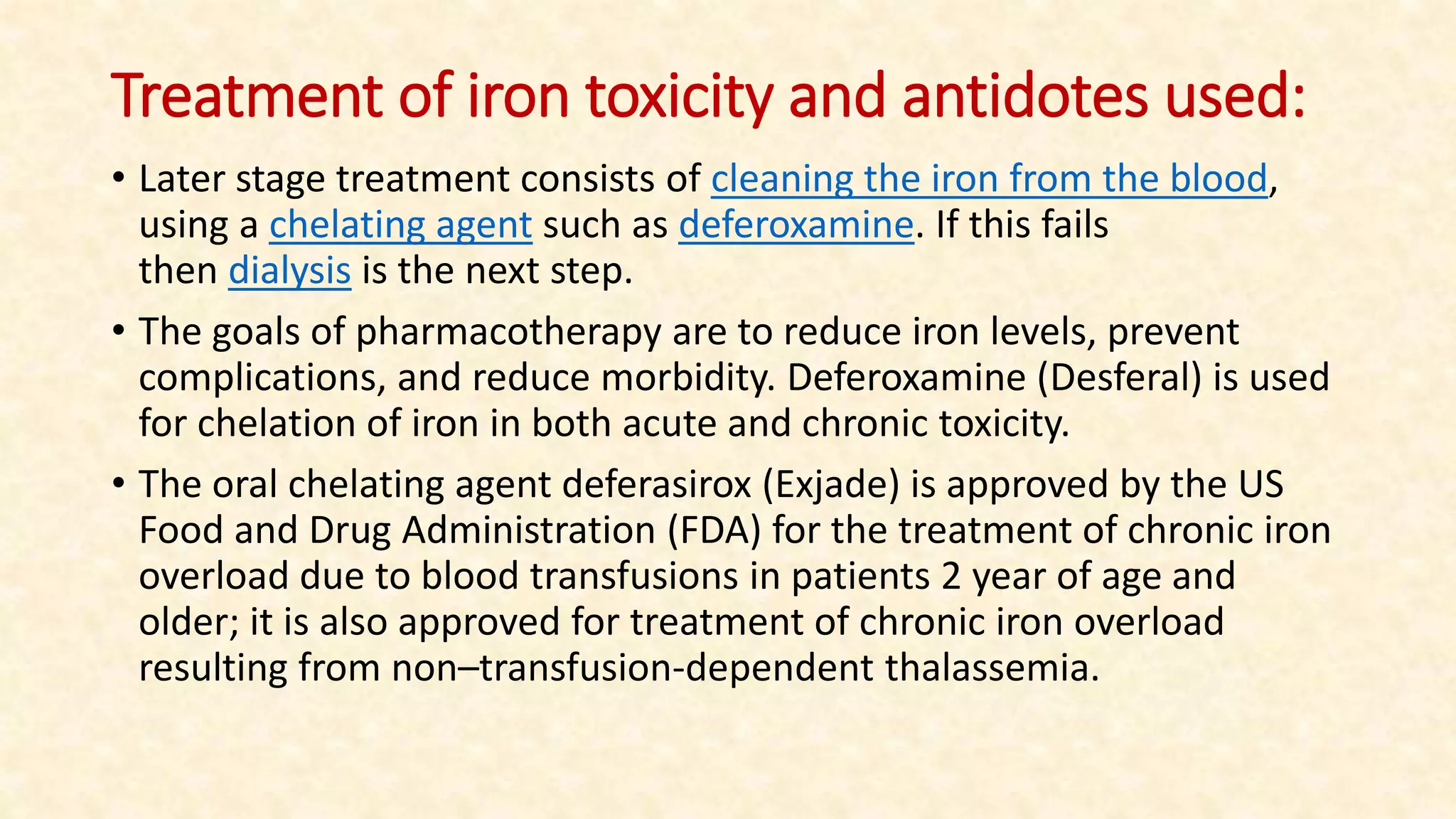 Iron toxicity | PPTX