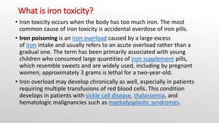 Iron toxicity | PPTX