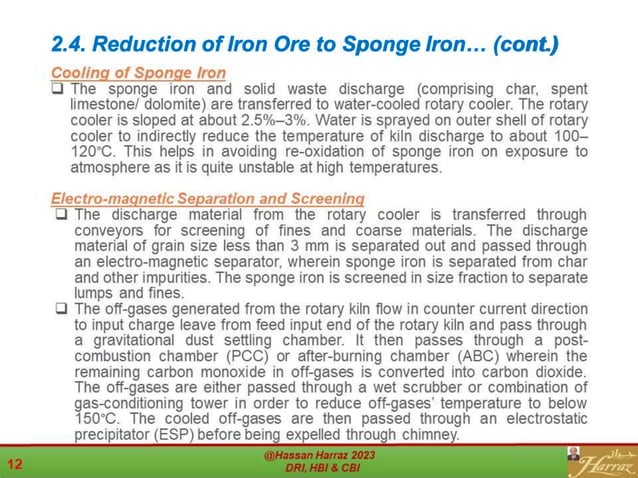 Iron Types-HBI-DRI.pdf | Chemistry | Science
