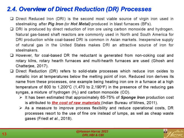 Iron Types-HBI-DRI.pdf | Chemistry | Science
