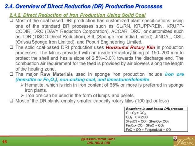 Iron Types-HBI-DRI.pdf | Chemistry | Science