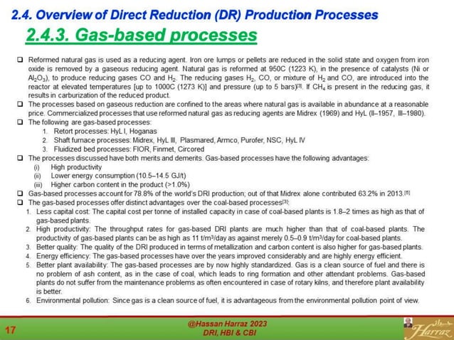 Iron Types-HBI-DRI.pdf | Chemistry | Science