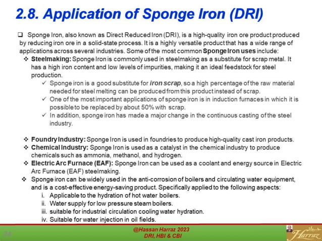 Iron Types-HBI-DRI.pdf | Chemistry | Science