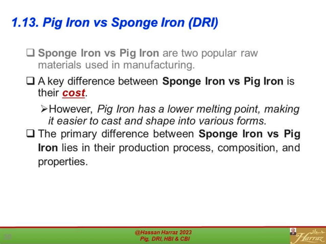 Iron Types-HBI-DRI.pdf | Chemistry | Science
