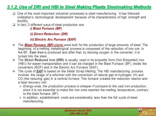 Iron Types-HBI-DRI.pdf | Chemistry | Science