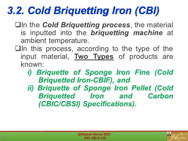 Iron Types-HBI-DRI.pdf | Chemistry | Science