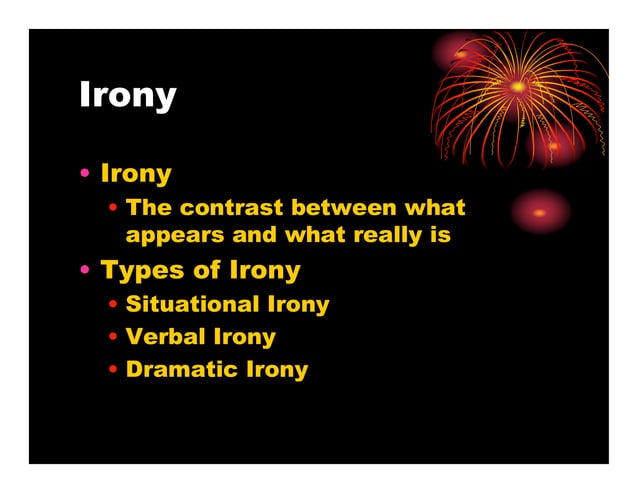 Irony | PPT