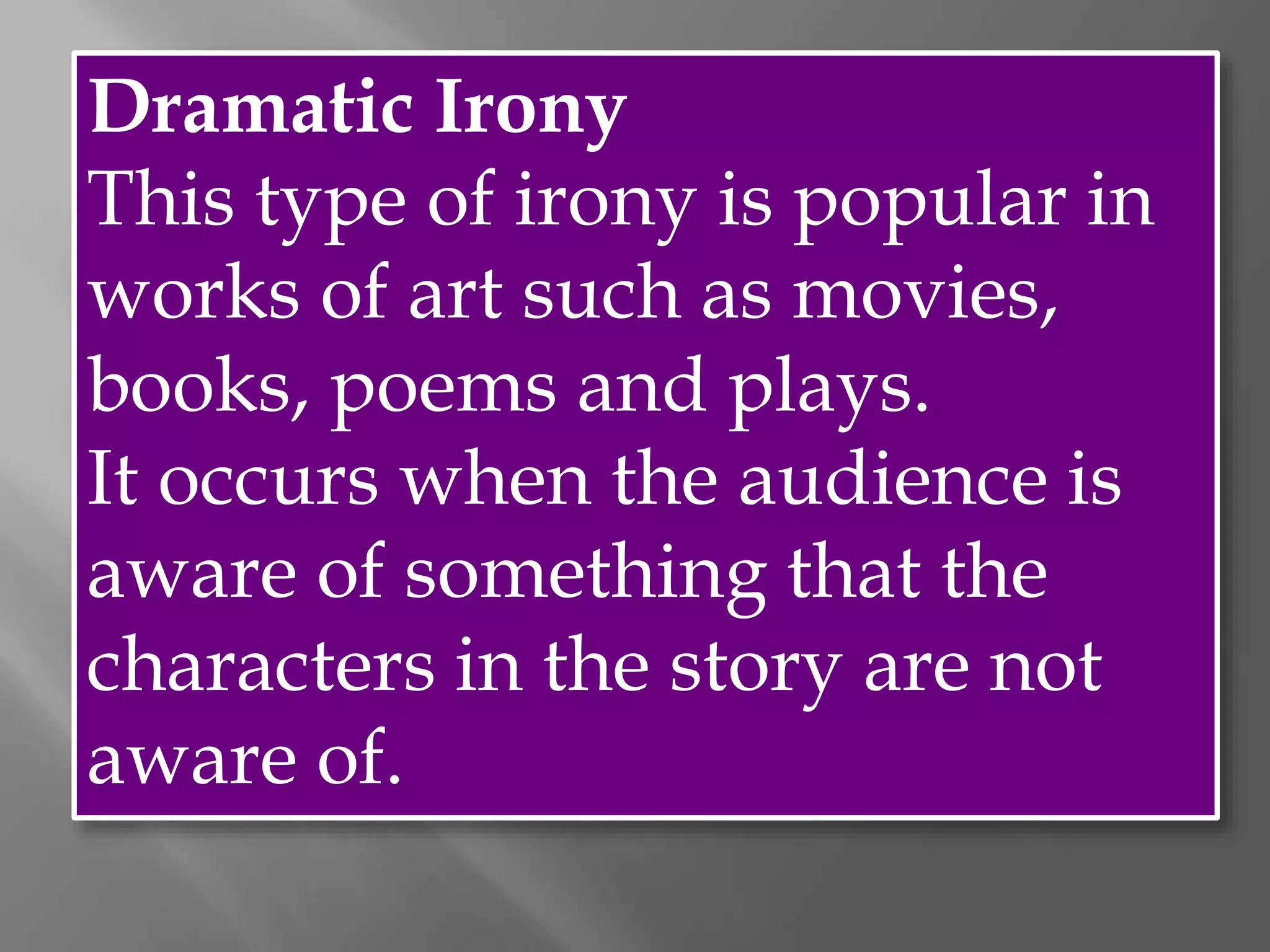 Irony | PPTX