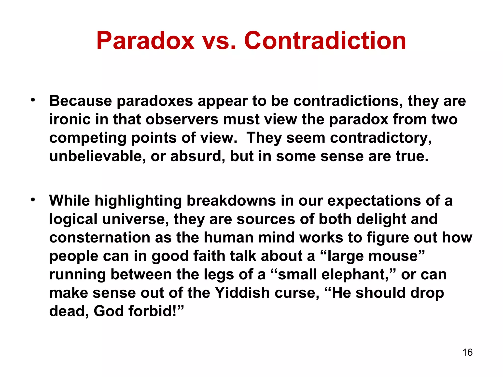 Irony and Paradox | PPT