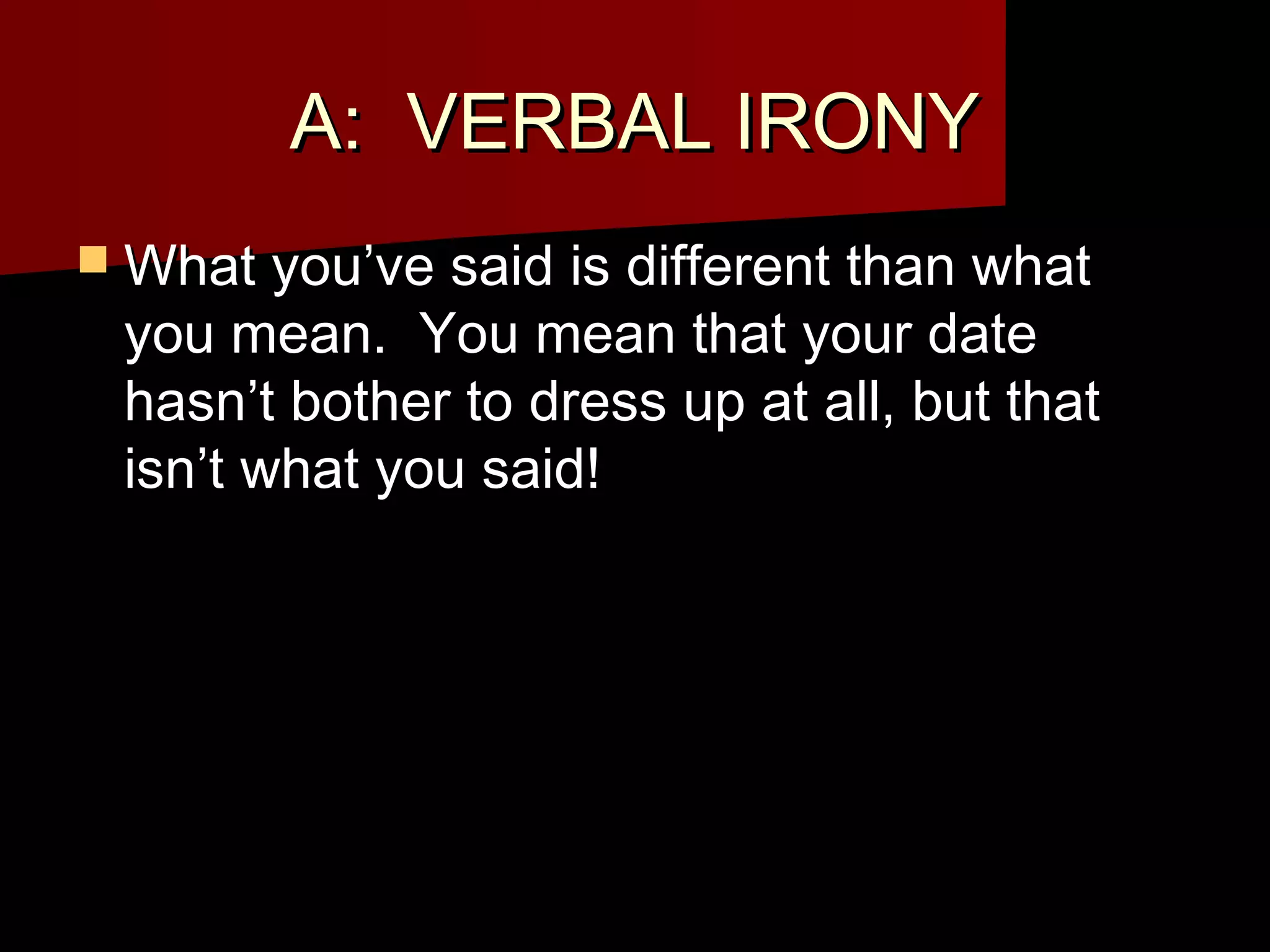 Irony identifying the three types | PPT