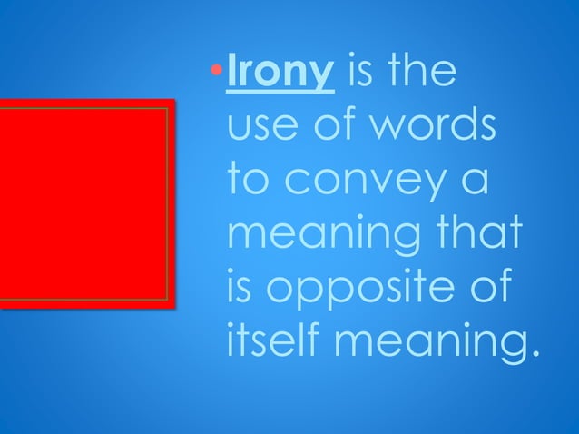 Irony and mood | PPT