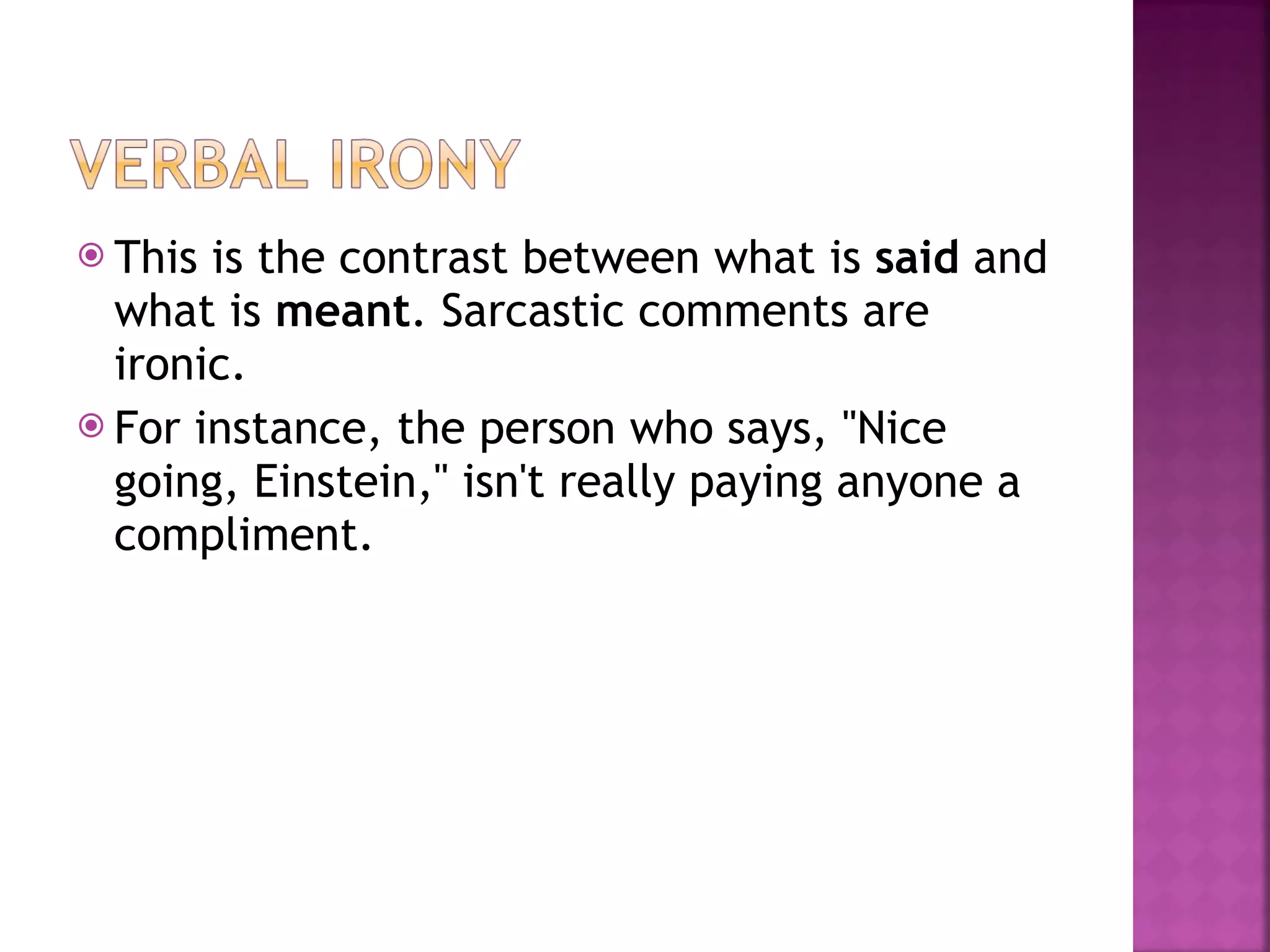 Irony notes for tw | PPT