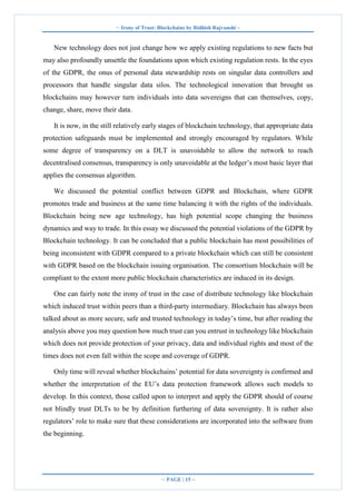 Irony of Trust - Blockchain | PDF