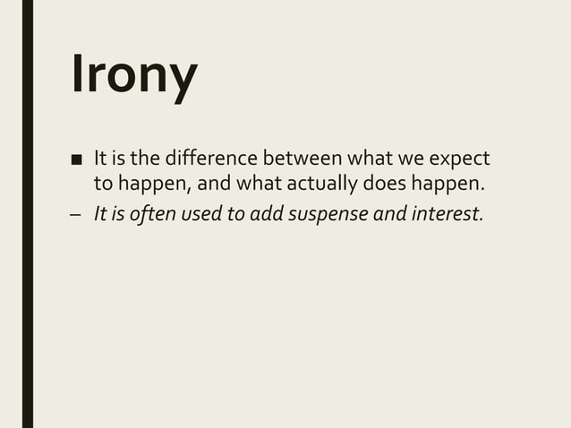 Irony powerpoint | PPT