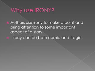 Irony ppt webquest | PPT