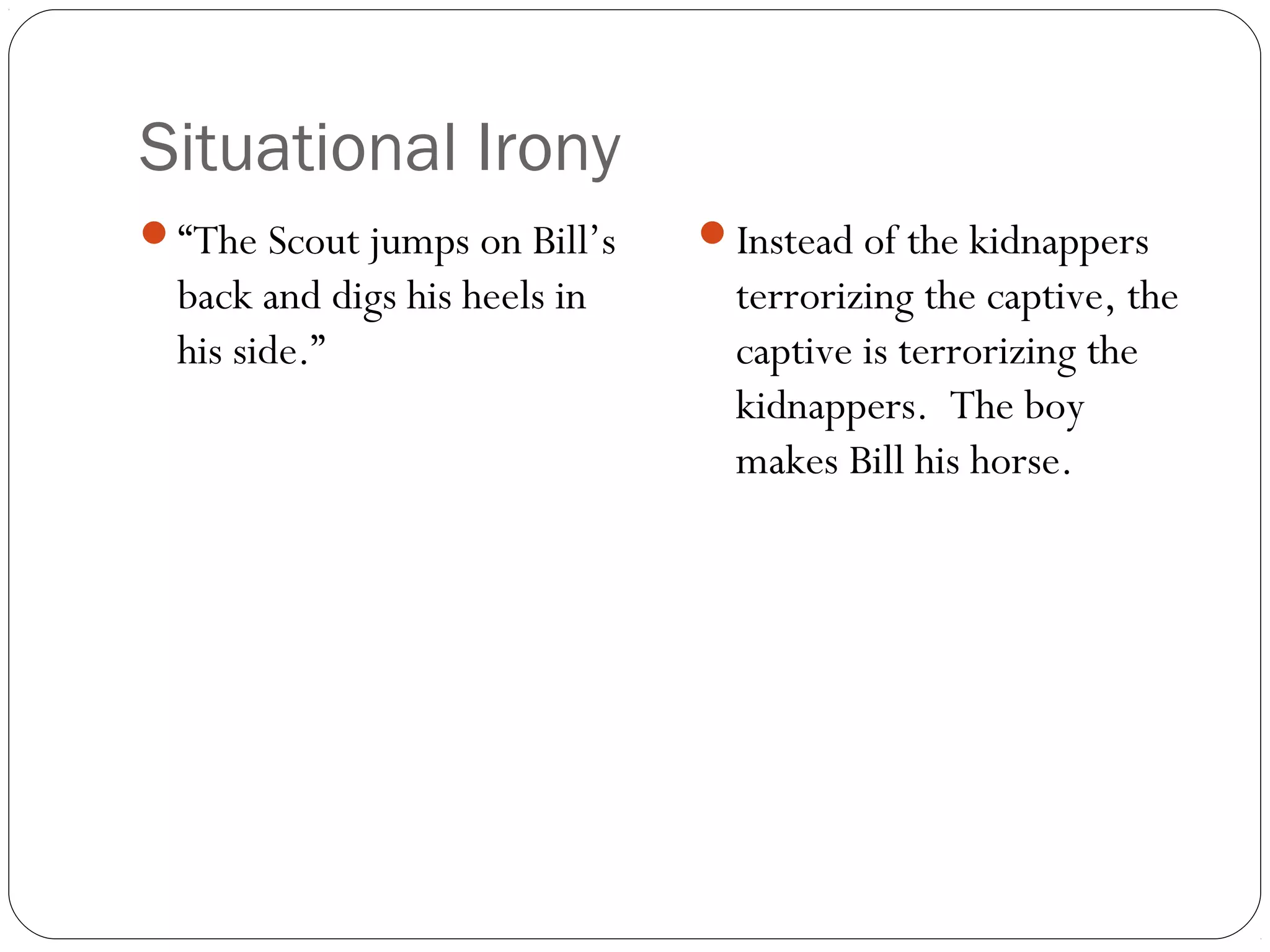 Irony used in "Ransom of Red Chief" | PPT